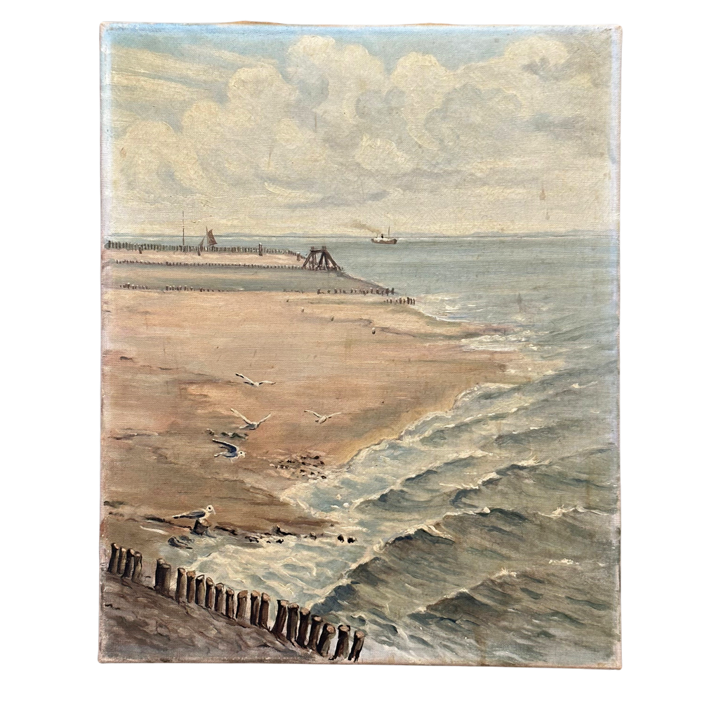 Early 20th Century Dutch Seascape Painting