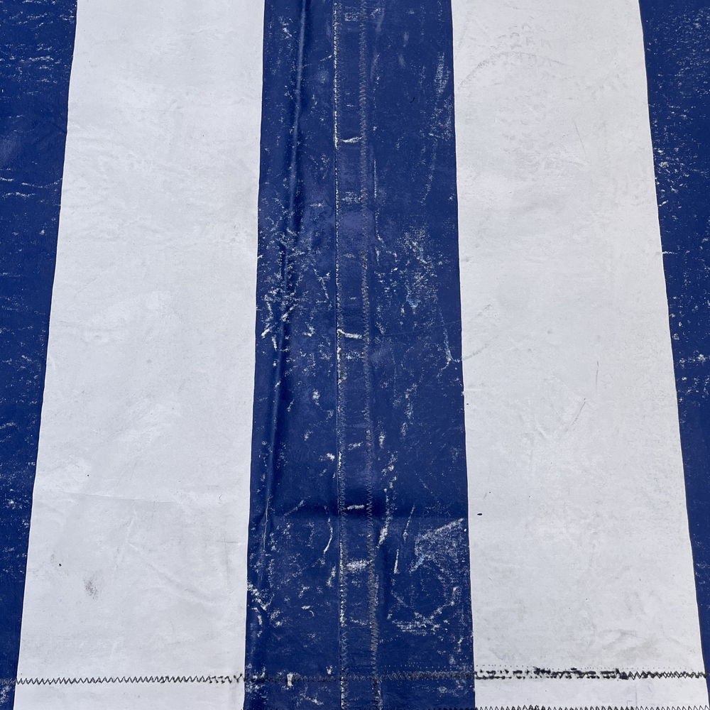 8'11" x 11'11" Black Point Mercantile Painted Canvas Mat #31