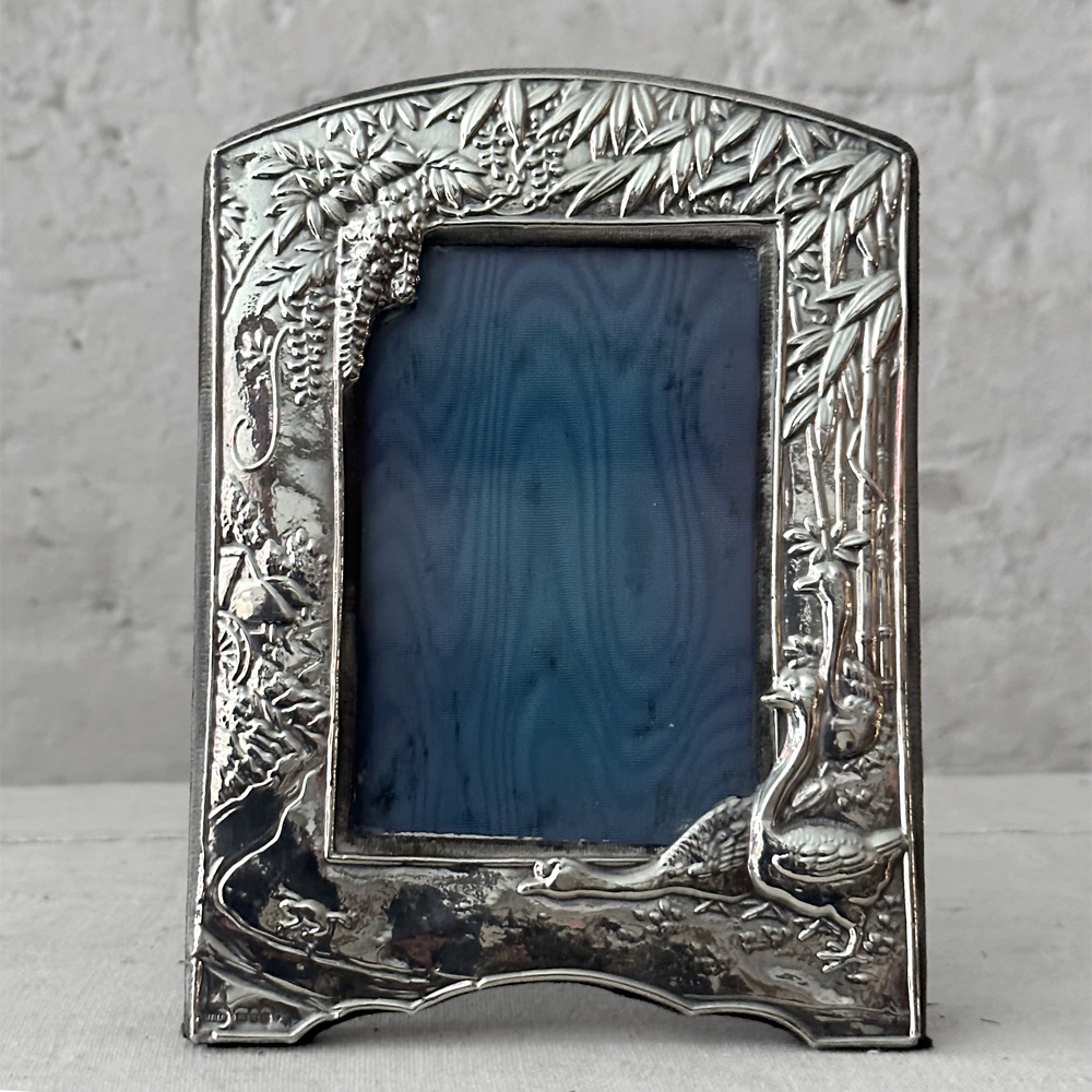 Antique English Sterling Silver Art Nouveau Picture Frame No. 4