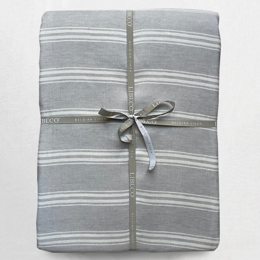 Libeco Linen Guest House Stripe King Duvet Cover