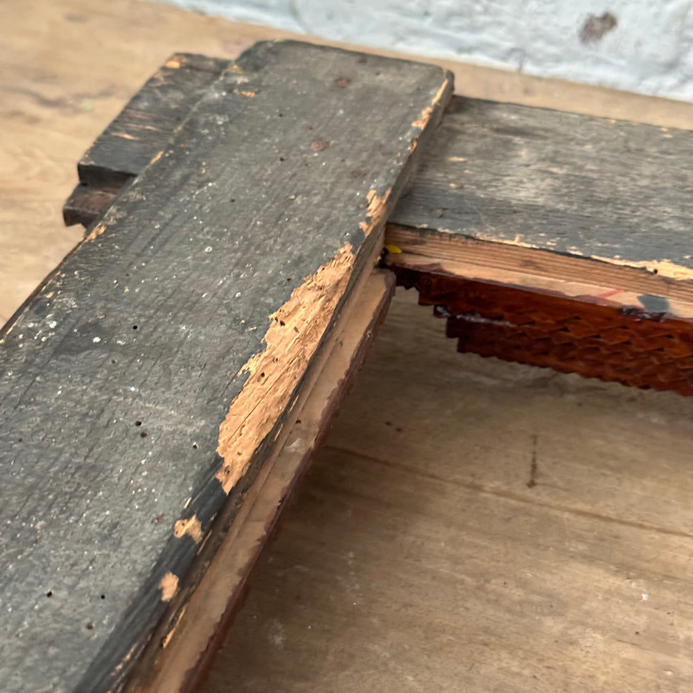 20th Century Carved French Tramp Art Frame