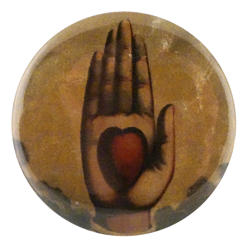 Iconic Painted Hand & Heart