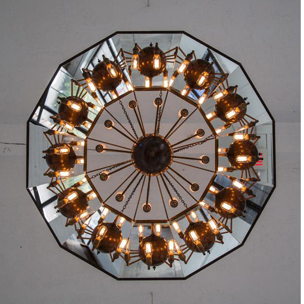 Robert Ogden Mirrored Chandeliers